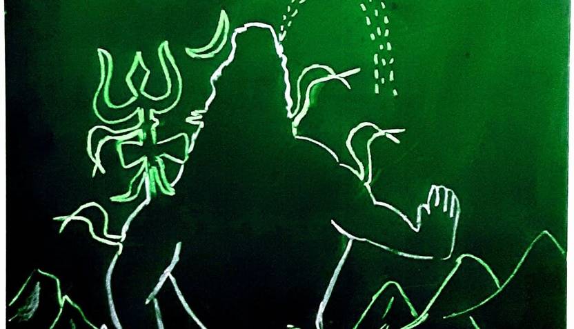 Online Collections 30.48 cm shiv ji Sticker Poster, God Shiva Poster ...