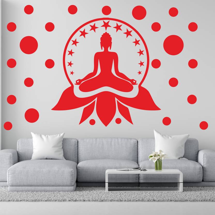 Ashamohar 58 cm Ceiling Stars Round Moon and bhagwan Buddha Perfect ...