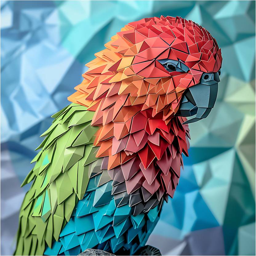 Obita 18 inch Kakapo_Origami 3D Animals Decorative Wall Sticker for ...