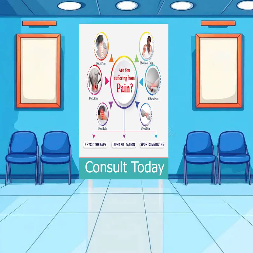 Wall gallery 48 cm Physiotherapy, orthopedic, Arthritis wall poster for ...