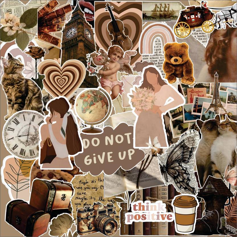 maddlyycrafted 3 inch Madly Crafted’s brown aesthetic sticker ...