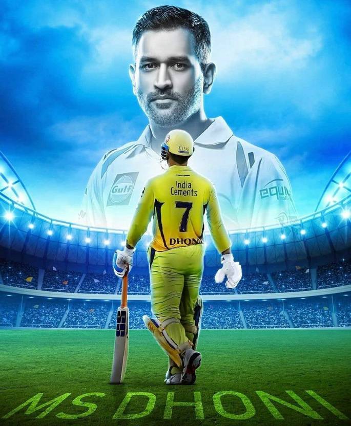 Online Collections 30.48 cm ms dhoni Sticker Poster ms dhoni Poster ...