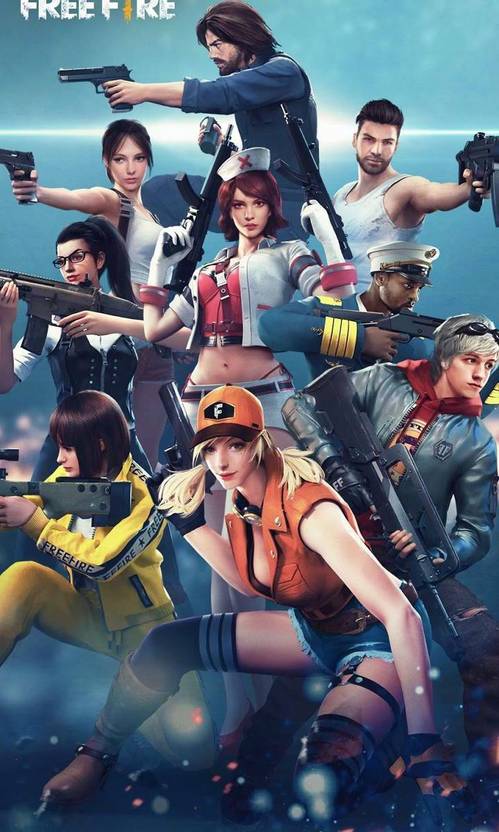 Online Collection 30.48 cm Free fire Sticker Poster,Free fire Poster ...