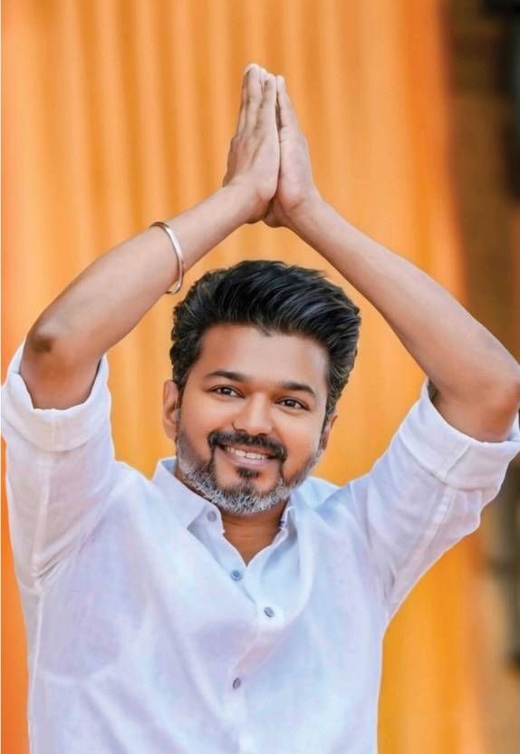 shardecals 50 inch TVK wall sticker -TVK Vijay Stylish Pose Wall ...