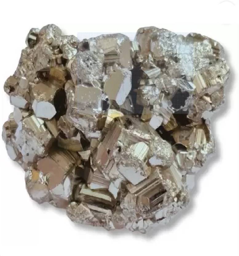 SINDURRI CREATIONS Pyrite Stone Original Cluster Stone - 30 to 45 gm ...