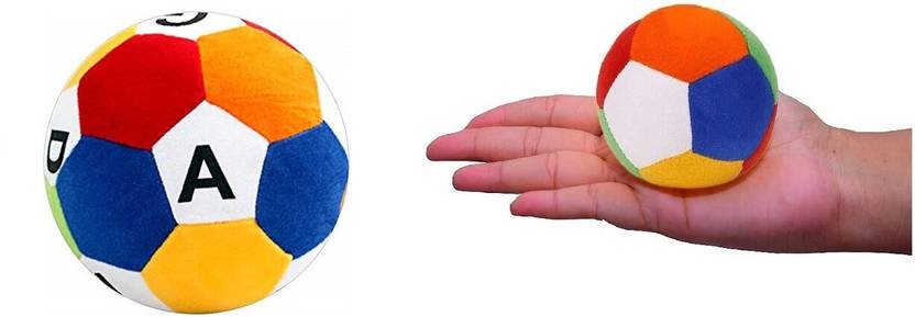 sai ji ABCD Stuffed Ball with Mini Soft Ball for Kids Combo - 30 cm ...