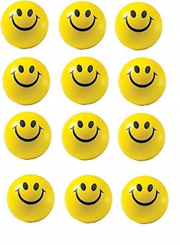 prisma collection Yellow Emoji Happy Smiley Face Squeeze Sponge Balls ...