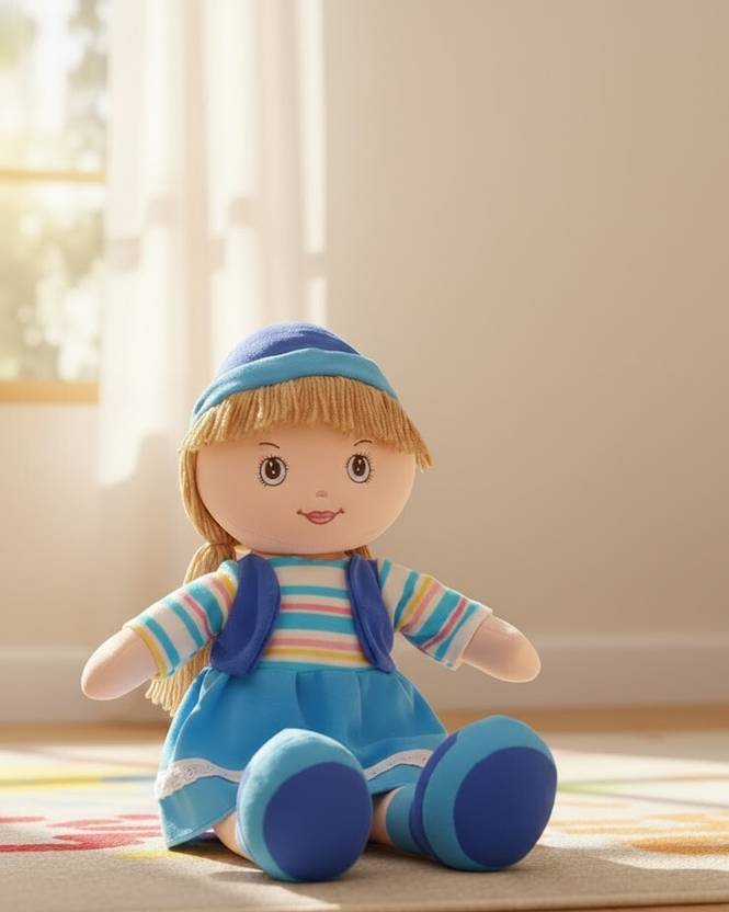 Furry Pals Maya Rag Doll 20 Inch Stuffed Doll for Kids, Soft and Cuddly ...