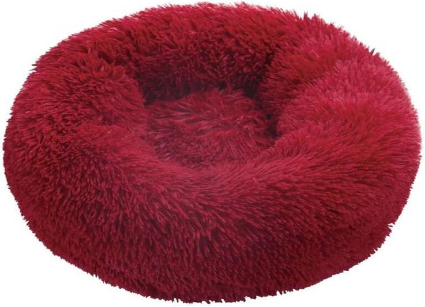TEDDYHUBS Red Velvet Luxrious Dog Comfort Sofa - 70 cm Dog& Cat - 10 mm ...