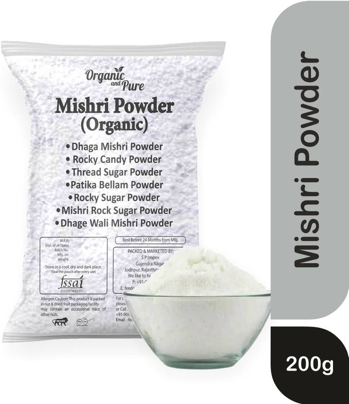 Organic and Pure Mishri Powder, Thread Mishri Powder, Dhaga Misri Rock ...