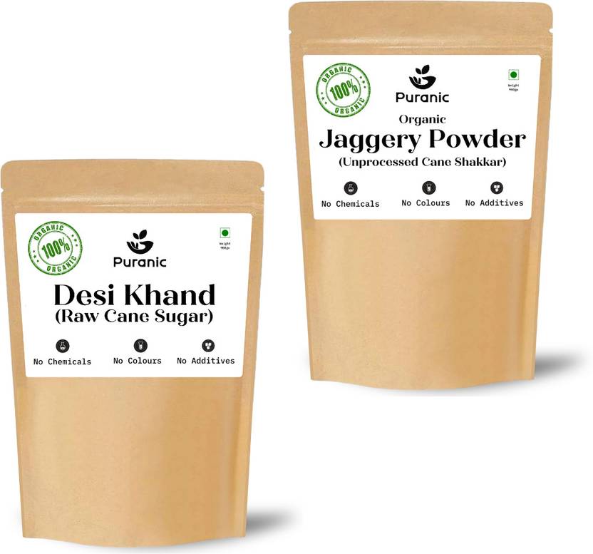 Puranic Organic Desi Khand & Jaggery Powder I Chemical & Pesticides ...