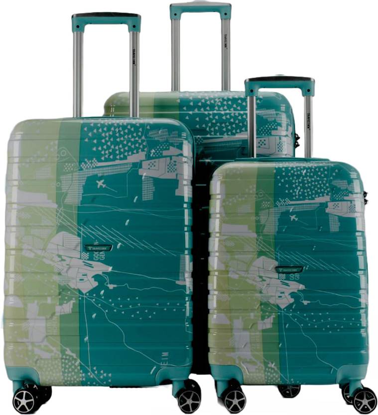 VIP Printed Suitcase Bag Set of 3|Trolley with Anti-Theft Zip|8W ...