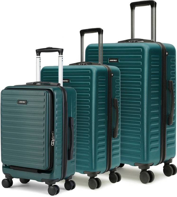 Assembly Trolley Bag Combo 3 Set-Cabin Trolley,Medium & Large Check-in ...