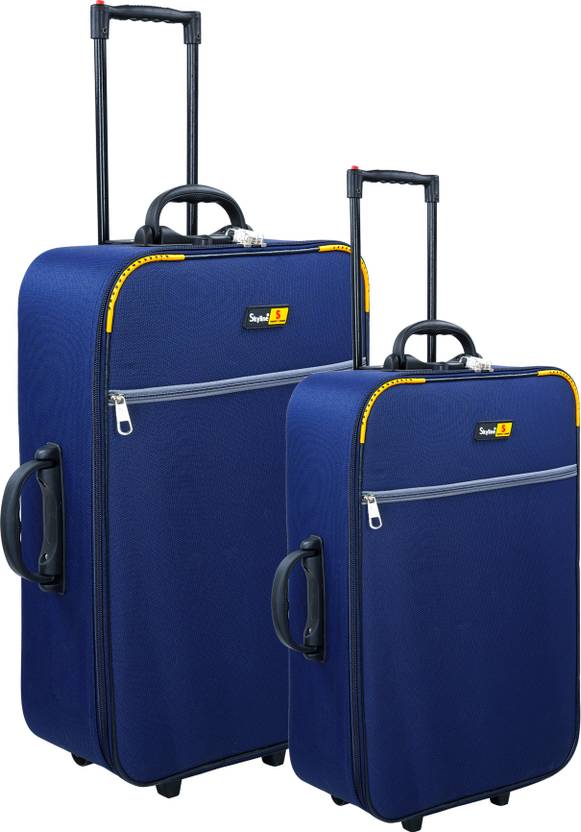 SKYLINE Travel Suitcase/Trolley Bag 21-25 Inch Trolley Combo Bag With 3 ...