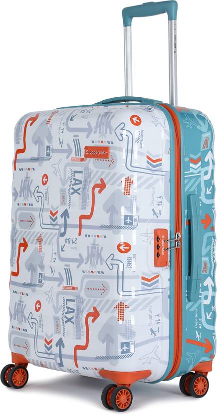 Uppercase JFK Duo Hard Luggage Trolley Bag Medium Teal Blue Check-in ...
