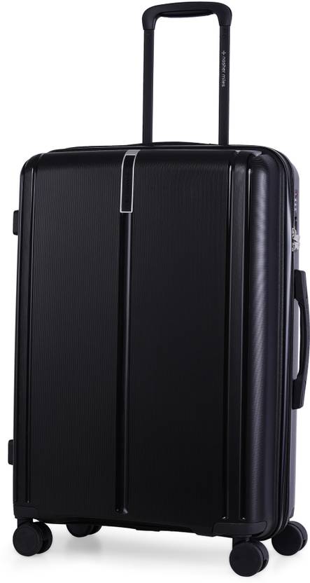 NASHER MILES The Line HardSide Polypropylene Check-in Luggage Black ...