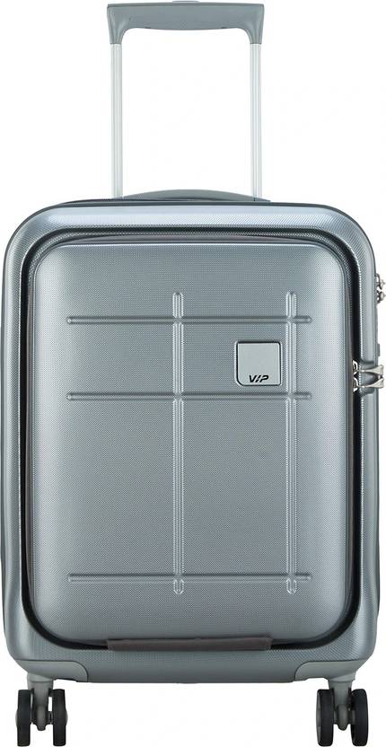VIP ZORRO STROLLY 55 360° SMS Cabin Suitcase 8 Wheels - 22 inch Silver ...