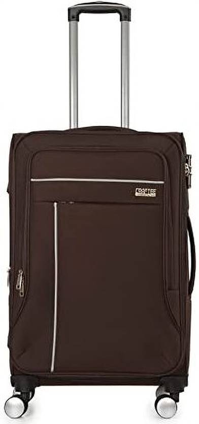 CRAFTEE Push Button Bag with Telescopic Trolley Expandable Check-in ...