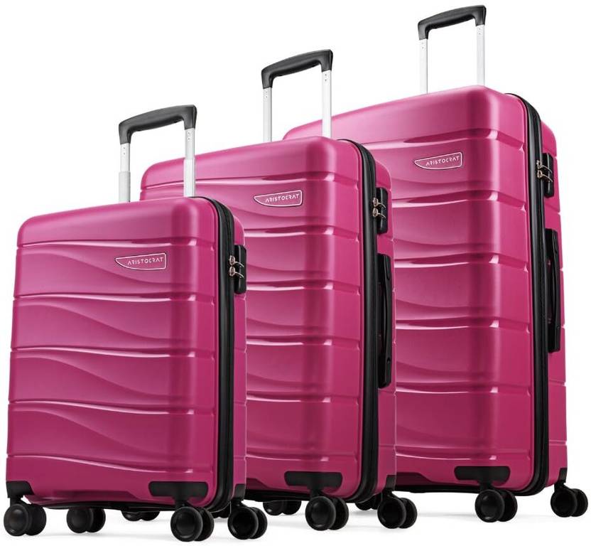 VIP Trolley Bag set of 3|Anti-Theft Zip|8W Trolley|Number Lock Cabin ...