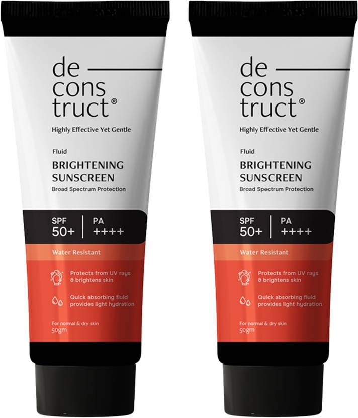 deconstruct Sunscreen - SPF 50+ PA++++ | Fluid Brightening Sunscreen ...