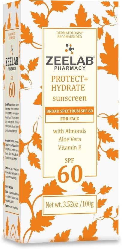 ZEE LAB Sunscreen - SPF 60 PA++ With Avocado, Aloe Vera, Vitamin E ...