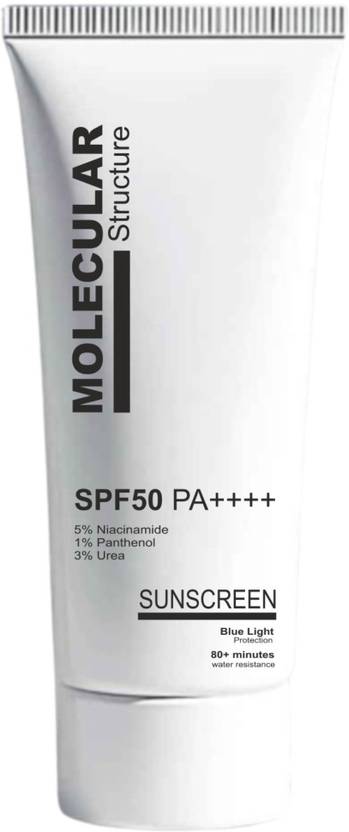 Molecular Structure Sunscreen - SPF 50 PA++++ Blue Light Protection ...