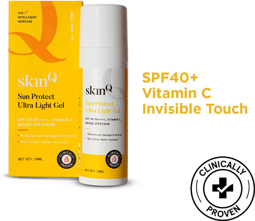 SkinQ Sunscreen - SPF 40 PA+++ Mini Sunscreen with Vitamin C, UVA & UVB ...