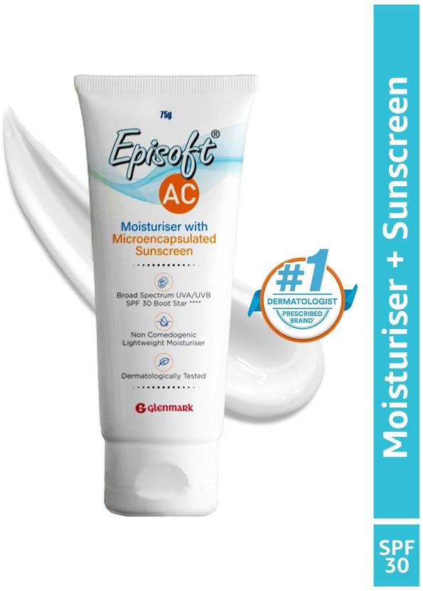 Episoft Sunscreen - SPF 30 AC_ Moisturizer, for All skin types - Price ...