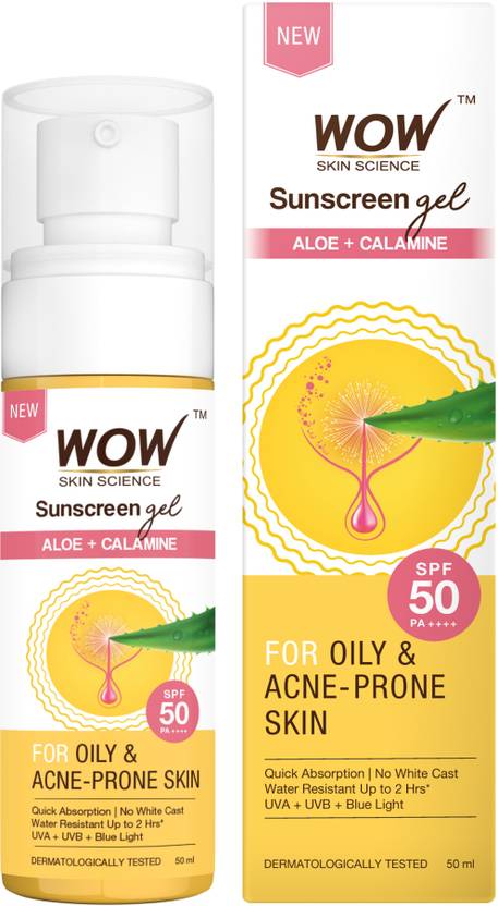WOW SKIN SCIENCE Sunscreen - SPF 50 PA++++ Sunscreen Gel For Oily ...