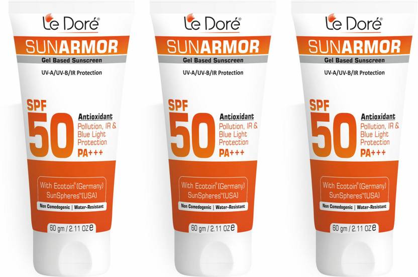 Le Dore Sunscreen - SPF 50 PA+++ Sunarmor Gel Based Sunscreen With ...