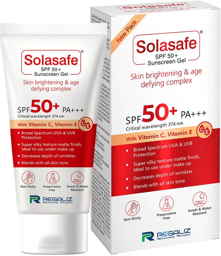 solasafe Sunscreen - SPF 50 PA+++ Silicone Sunscreen Gel - Price in ...