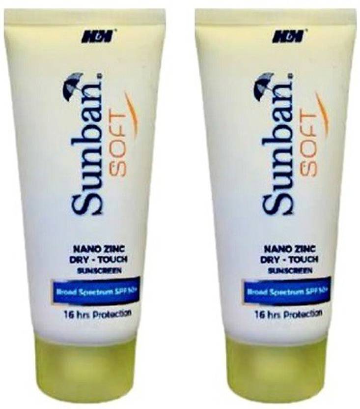 sunban Sunscreen - SPF 50 PA++++ Soft Sunscreen - Price in India, Buy ...