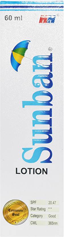 sunban Sunscreen - SPF 50 PA+++ Pro lotion 60ml - Price in India, Buy ...