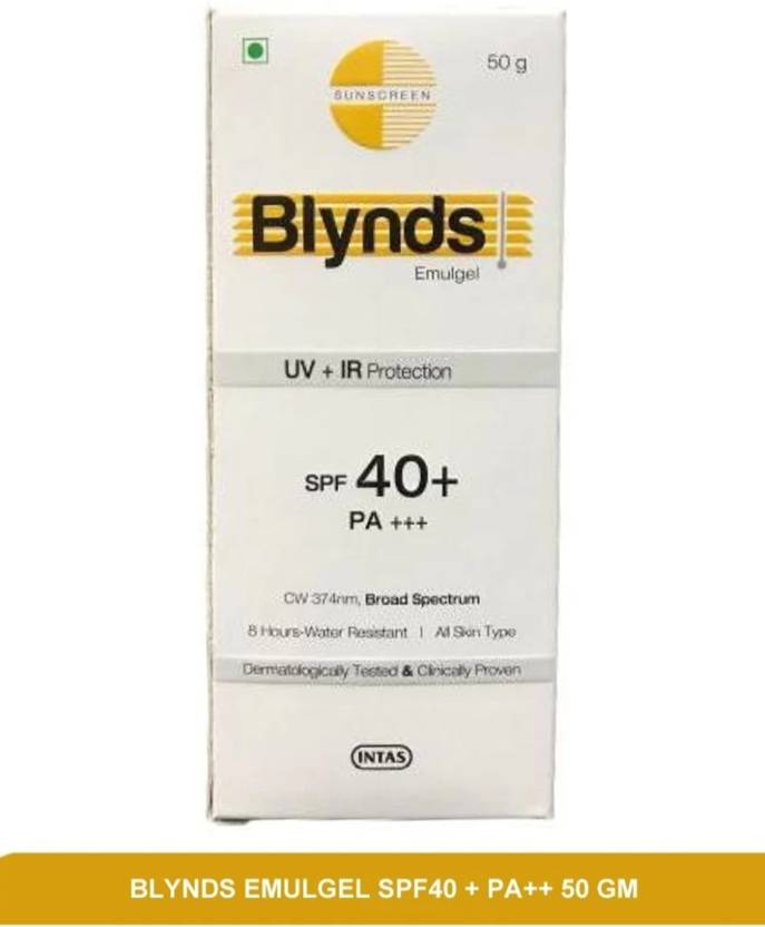 Blynds Sunscreen - SPF 50 PA+++ Emulgel 40+ & PA+++ Sunscreen Gel 50g ...