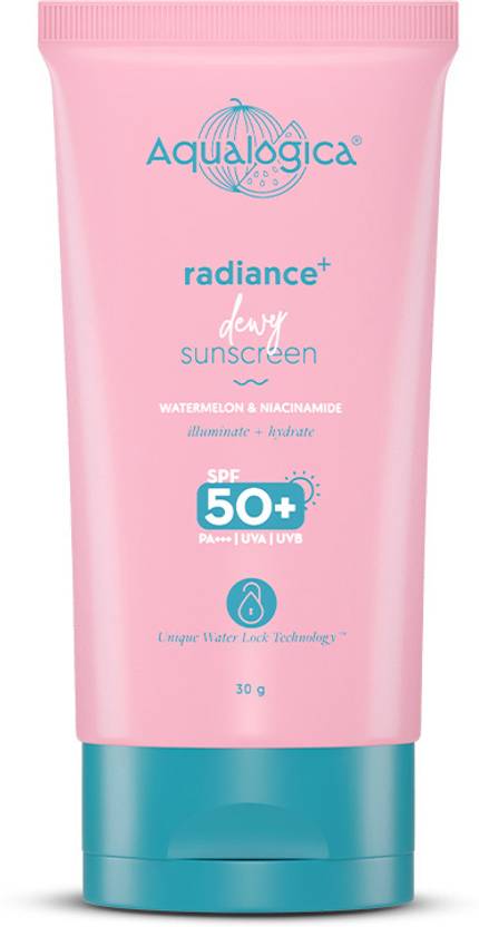 Aqualogica Sunscreen - SPF 50 PA+++ Radiance+ Dewy Sunscreen with ...