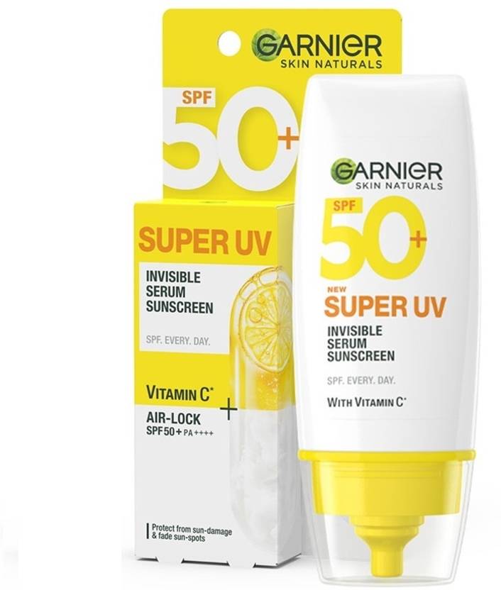 GARNIER Sunscreen - SPF 50 PA++++ Super UV Invisible Serum Sunscreen - Price in India, Buy ...