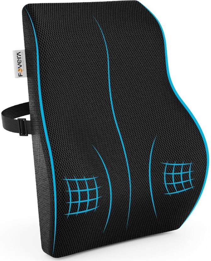 FOVERA Lumbar Support Memory Foam Cushion -Designed for Working Chair ...