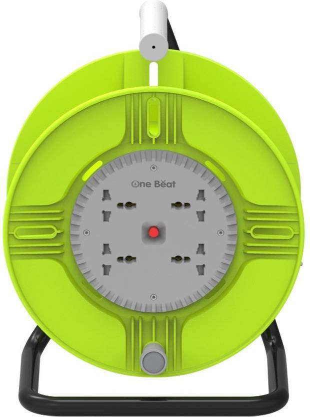 One Beat Heavy Duty Mobile Cable Reel 30m Cable Wheel 4 Socket ...