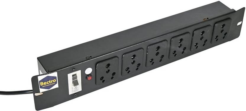 bectro 5/15 ampere Socket Networking & Server Rack With Power Cord -1.5 ...