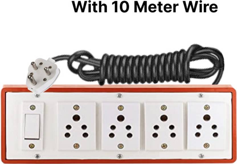 Bharat NX Extension Switch Board 1500W 4 Socket +1 Switch Extension ...