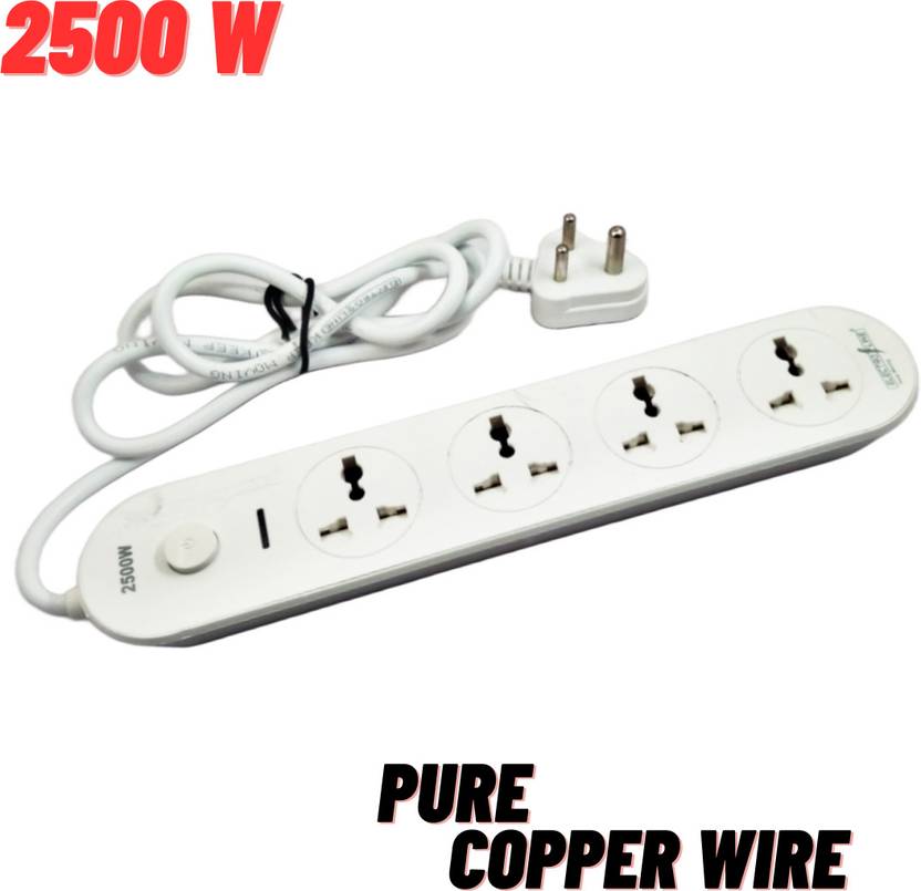 Sanhan ELECTRIC BOARD POWER STRIP MULTI PLUG 4socket 1 switch best quality 4 Socket Extension ...