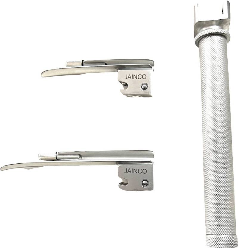 Jainco Laryngoscope pediatric SET OF 2 BLADE Dressing Forceps Price in ...