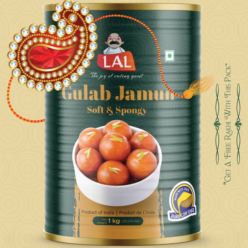 Lal Gulab Jamun 1 Kg || Pure Desi Ghee || Indian Sweets || Sweets Tin ...