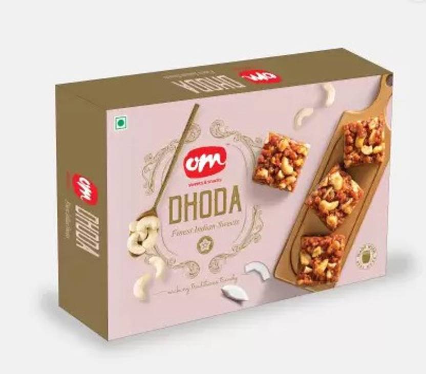 Om Sweets & Snacks Dhoda Burfi | Sweet | Mithai | 1Kg Box Price in ...