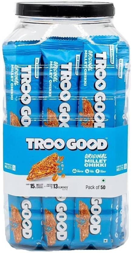 TROOGOOD Original Millet Chikki | Packed with Fibre and Protein! High ...