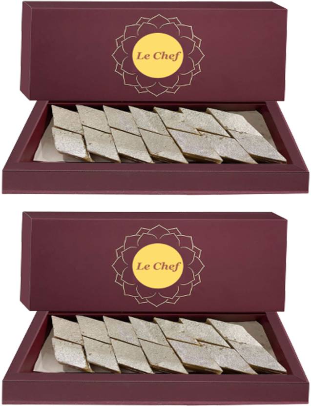 Le cHef Kaju Katli Box 200 gm X 2 | Indian Sweet| Combo Of 2 Box Price ...