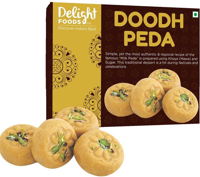 Delight Foods Mathura Doodh Peda - Milk Peda Box Price in India - Buy ...