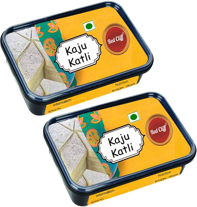 RED CLIFF Premium Kaju Katli (Sweets, Indian Mithai) (Kaju Katli ...