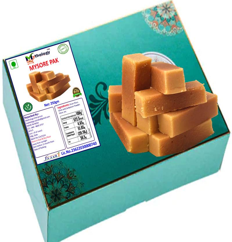 Mythology Ghee Mysore Pak 250gm Box Price in India - Buy Mythology Ghee ...