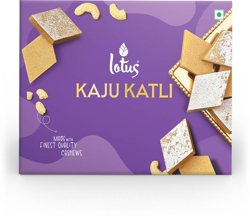 Lotus Kaju Katli 250 Grams || Indian Mithai || Sweet Gift Pack || Kaju ...